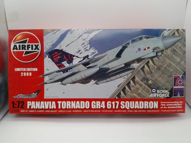 AIRFIX PANAVIA TORNADO GR4 617 Squadron scala 1:72 kit modellino aereo ...