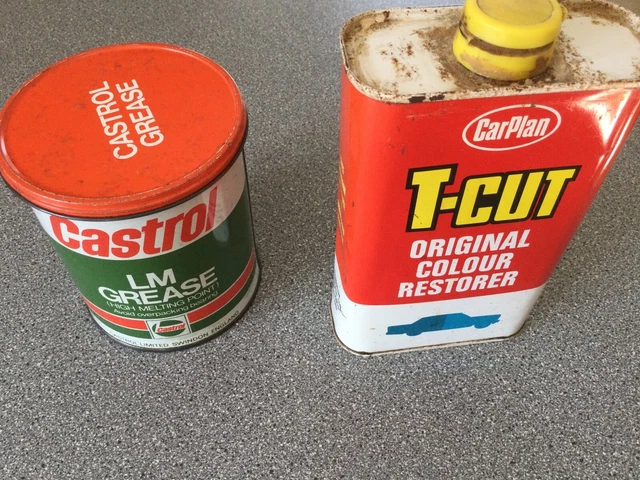 VINTAGE CASTROL LM Grease & T Cut collectable tins £9.00 - PicClick UK