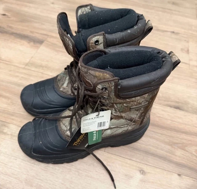 FIELD AND STREAM Buck Hunter 600AP Thinsulate Ultra Men's Boots Size 10 ...