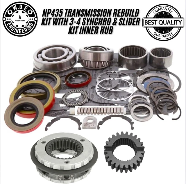 NP435 TRANSMISSION REBUILD Kit With 3-4 Synchro Slider Kit Inner Hub ...