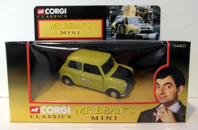 CORGI 1/36 SCALE diecast - 04403 Mr Bean's Mini Rowan Atkinson lime EUR ...