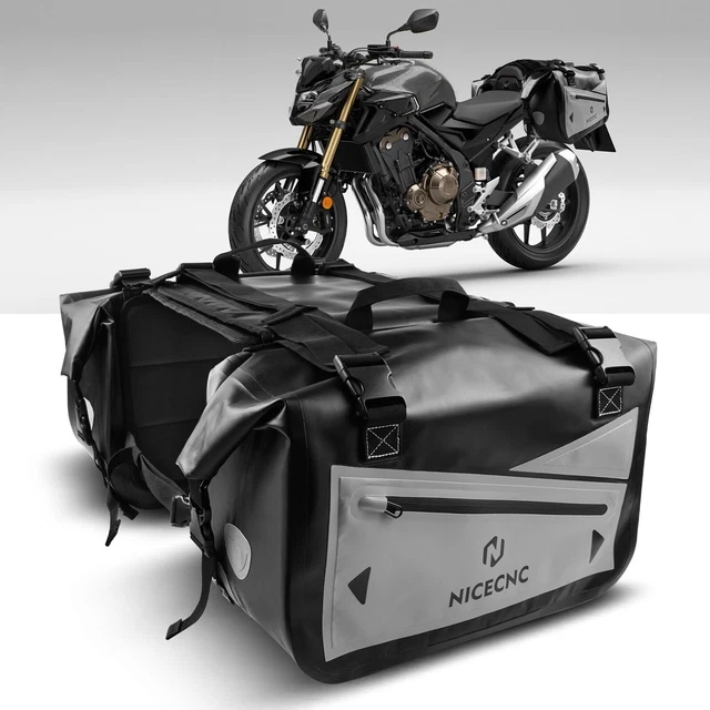 NICECNC MOTORRAD GEPÄCKTRÄGERTASCHEN Wasserdicht 2 PCS Satteltaschen ...