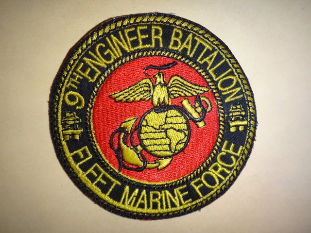 VIETNAM WAR PATCH USMC 9th ENGINEER Battalion FLEET MARINE FORCE (1966 ...