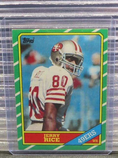 1986 TOPPS JERRY Rice Rookie Card RC #161 San Francisco 49ers EUR 3,91 ...