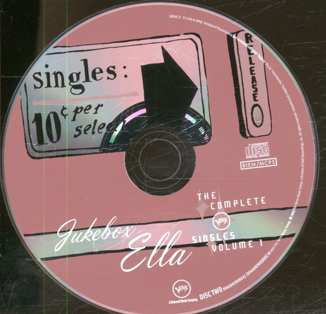 ELLA FITZGERALD JUKEBOX Ella: the Complete Verve Singles Volume 1 double CD EUR 9,99 - PicClick IT