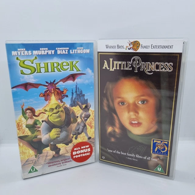SHREK AND A Little Princess VHS Kids Bundle £5.99 - PicClick UK