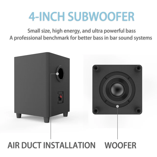 AU PLUG 2.1 Sound Bars For TV With Subwoofer Deep Bass Soundbar Home ...