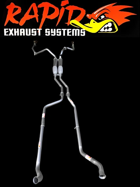 HOLDEN HQ-HJ-HZ-HX WB 1 Tonner 2 Inch Dual System With Lukey Mufflers ...