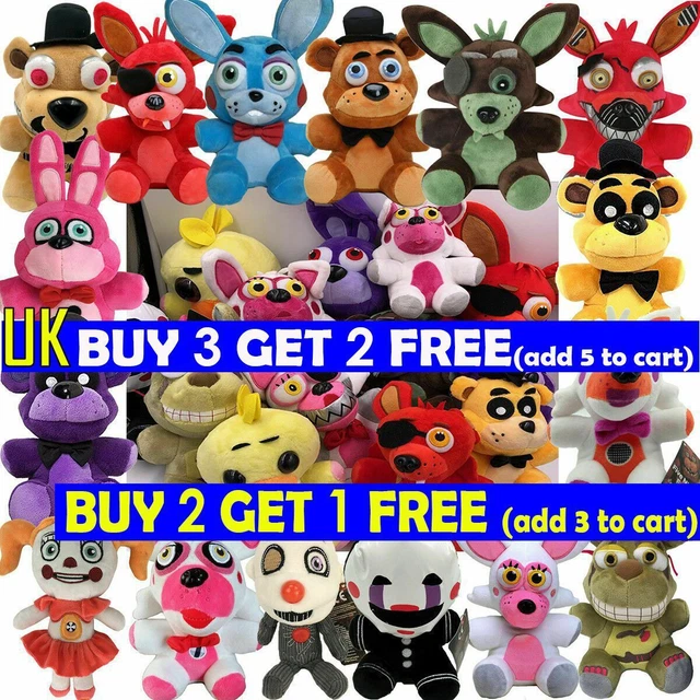 FNAF FIVE NIGHTS at Freddy's Plush Toys Stuffed Doll Soft Plushie Foxy ...