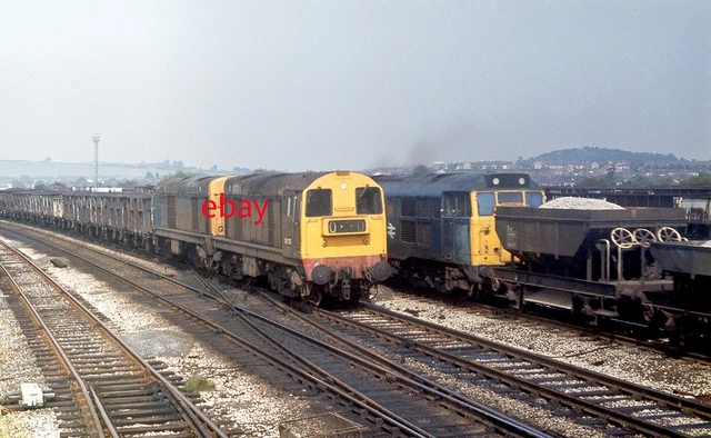 ORIGINAL 35MM SLIDE BR Class 20s no. 20170/20192 at Stanton Gate ...