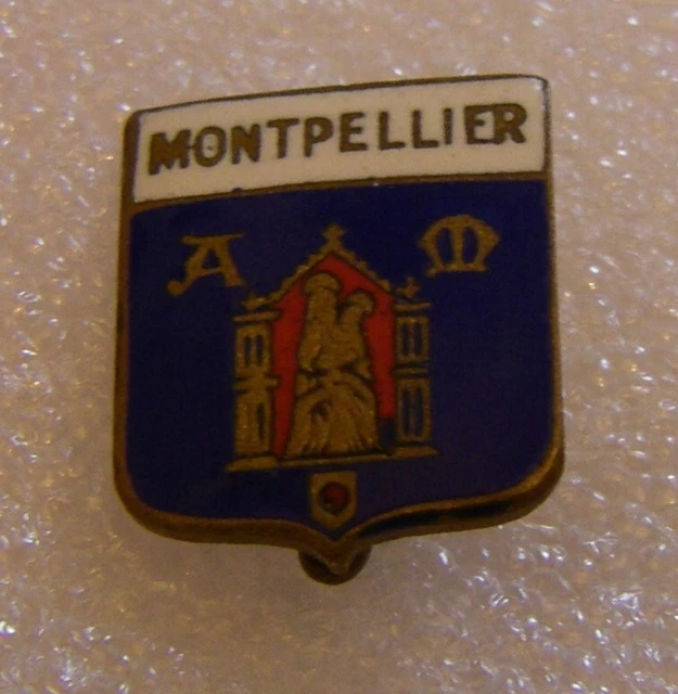 BROCHE ANCIENNE BLASON Montpellier Coat Of Arms Pin Armoiries ...