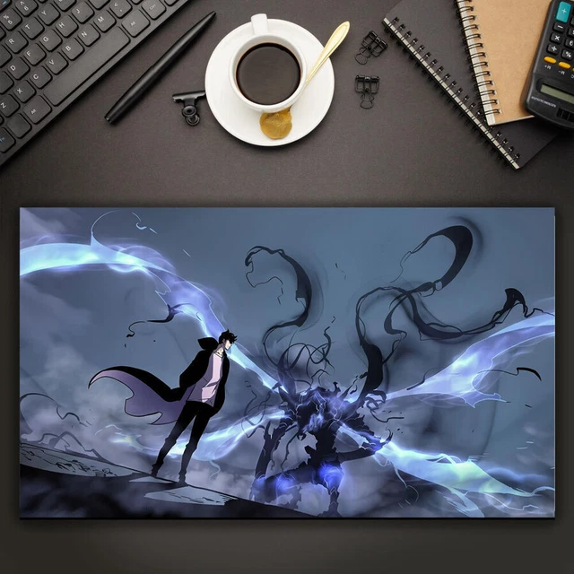 ANIME SOLO LEVELING sung jin woo manga Playmat Gaming Mat Desk $61.94 ...