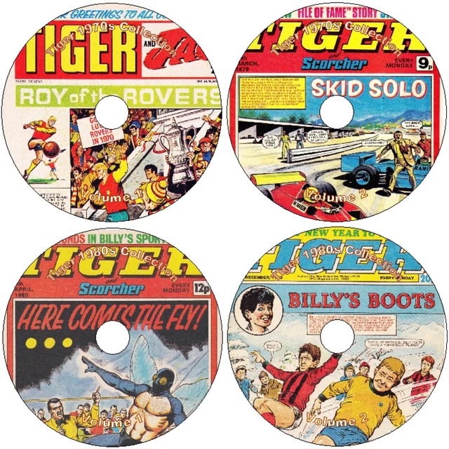 TIGER COMICS 1970S-1980S - 788 Issues + 30 Annuals/Specials On 4 DVDs £10.99 - PicClick UK