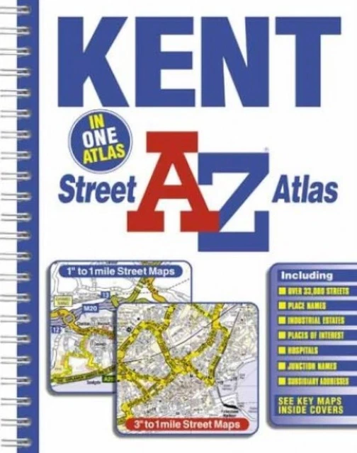 A-Z KENT STEET Atlas - Geographers' A-Z Map Company £4.95 - PicClick UK