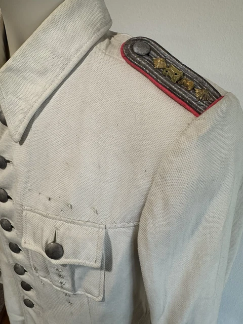 ORIGINAL WW2 GERMAN Panzer Officers Summer White Tunic £1,062.17 ...