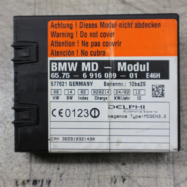 BMW E46 M3 modulo di protezione interna radar SMG convertibile 2002 ...