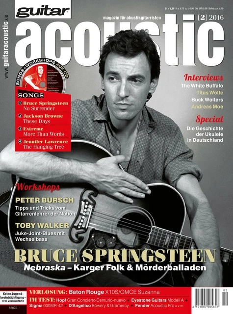 BRUCE SPRINGSTEEN PETER Bursch Workshop - Acoustic Guitar Play Alongs ...