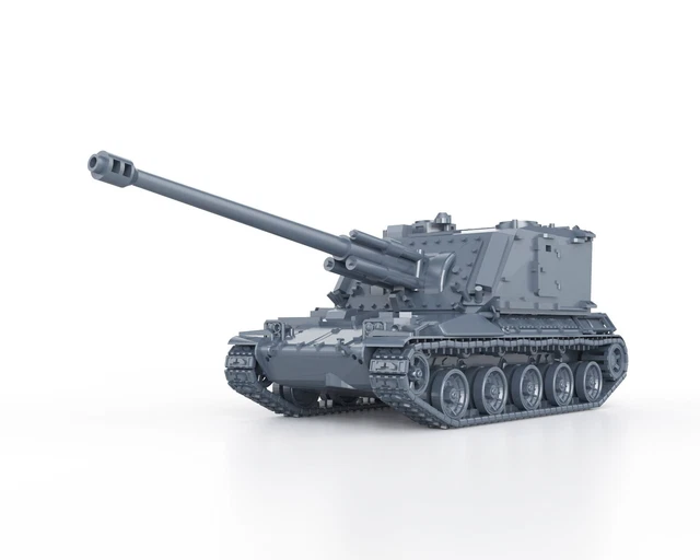 MODERN FRENCH - AMX 30 AuF1 GCT 155mm SPG - 1/56 1/72 1/87 1/100 3D ...