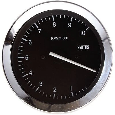 SMITHS CLASSIC MOTORSPORT Tachometer / Rev Counter 80mm 0-10K RPM ...