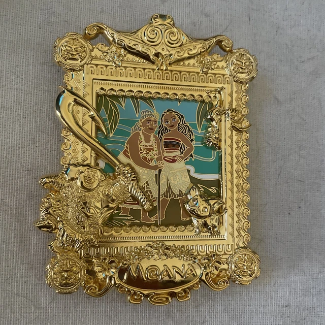 DISNEY MOANA GOLD Frame Jumbo Fantasy Pin LE 35. HTF £482.22 - PicClick UK