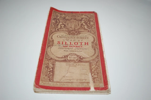 ANTIQUE MAP 1914 Ordnance Survey map of Silloth & District Cumbria £9. ...