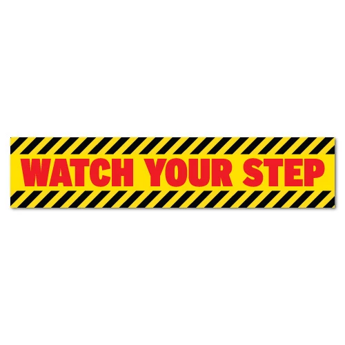 WATCH YOUR STEP Warning Sticker Decal Safety Sign Car Vinyl #7261EN $8. ...