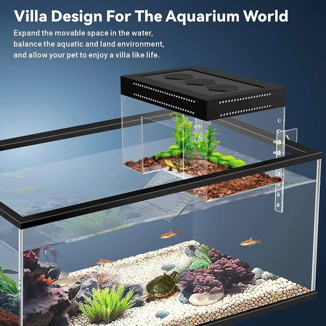 ADJUSTABLE TURTLE BASKING Platform, 7.9x5.5x5.5inch Acrylic Turtle ...