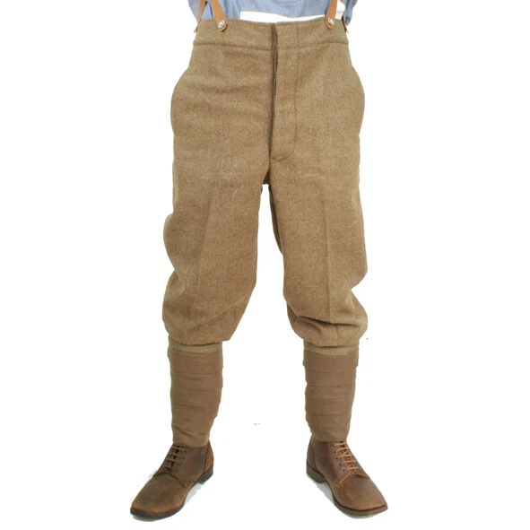 REPLICA 1902 WW1 British Army Serge Wool Service Dress SD Trousers ...
