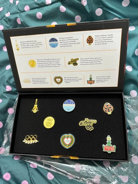 2024 PARIS OLYMPIC Athlete365 Pins Set Limited Edition Official ...