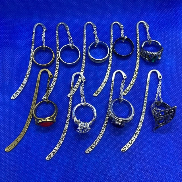 THE LORD OF the Rings LOTR / Hobbit - One Ring Metal Charm Bookmark ...