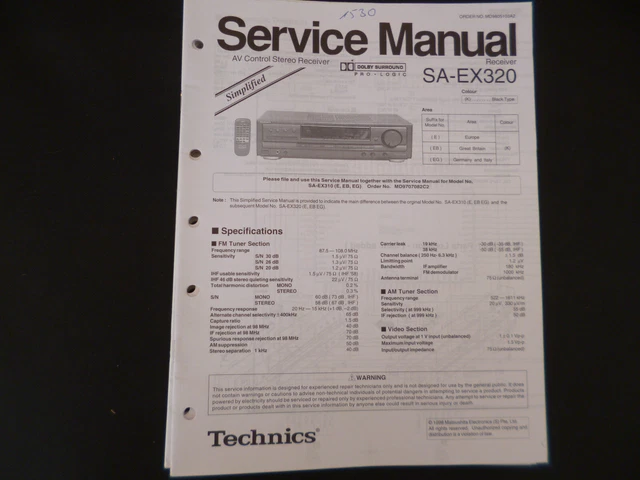 ORIGINAL SERVICE MANUAL Schaltplan Technics RS-DC8 EUR 12,50 - PicClick DE