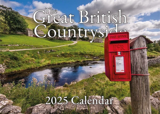 2025 BRITISH COUNTRYSIDE Calendar - A4 opens to A3 - Includes: The ...