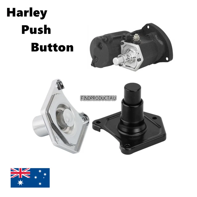 CNC PUSH BUTTON Starter Harley Twin Cam EVO Dyna Sportster XL Touring ...