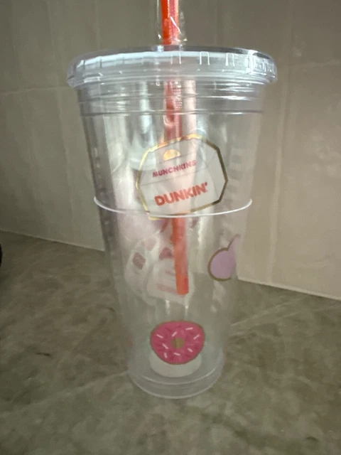 2025 🍩 NEW Dunkin’ Stoney Clover LN Bundle (Clear Tumbler + Two Straw ...