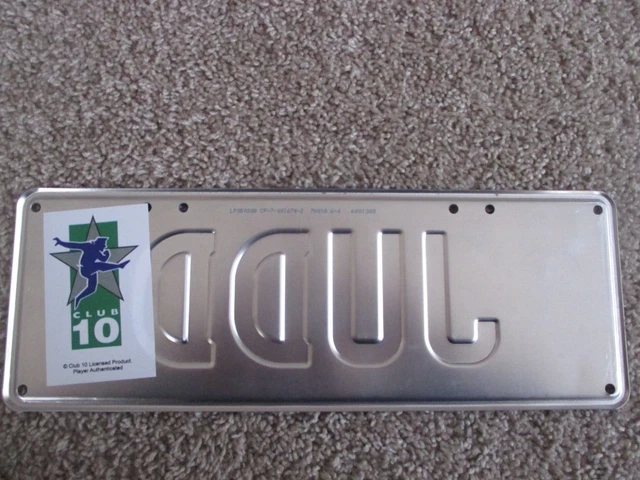 WA CHRIS JUDD - EAGLES AFL Player Authenticated CLUB 10 number plate ...