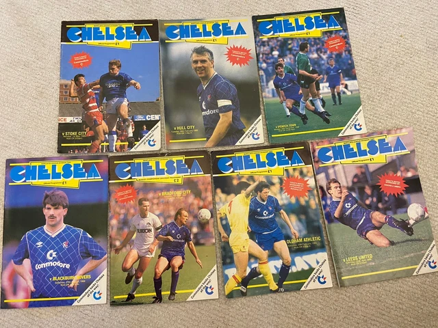 7 X CHELSEA programmes Season 1988-89 £7.00 - PicClick UK