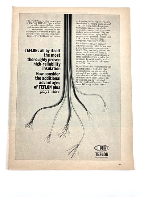 VINTAGE MAGAZINE AD, Du Pont. Teflon Plus. 1970's. $5.99 - PicClick
