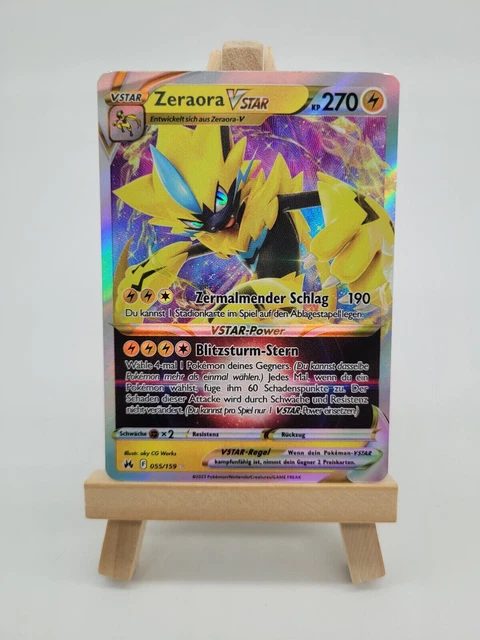 POKEMON KARTE ZERAORA Vstar 055/159 Zenit der Könige Ultra Rare NM Deutsch EUR 4,98 - PicClick DE