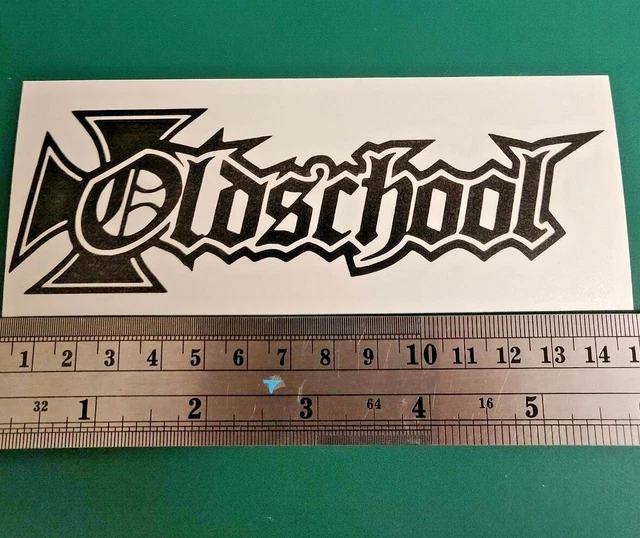 OLD SCHOOL LOGO - Car/Van/Camper/Bike/Laptop Decal Sticker £2.99 ...