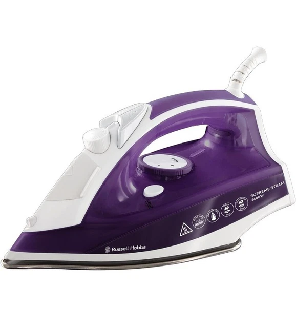 RUSSELL HOBBS SUPREME Steam Iron, Powerful vertical steam function, Non ...