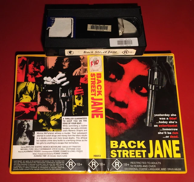 *BACK STREET JANE vhs cult 80s crime neo-noir thriller HTF Uber Rare ...