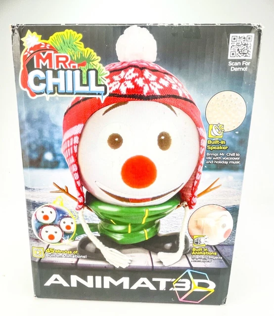 ANIMAT3D MR CHILL Talking Animated Snowman with Built in Projector And ...