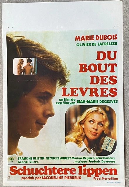 ANCIENNE AFFICHE DE Film de Cinéma. Avec Marie DUBOIS - Du Bout des Lèvres EUR 10,00 - PicClick FR
