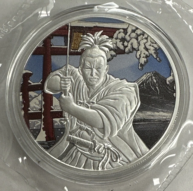 2022 1 OZ Fiji - Ancient Warrior Samurai .999 Fine Silver Coin (SG749 ...