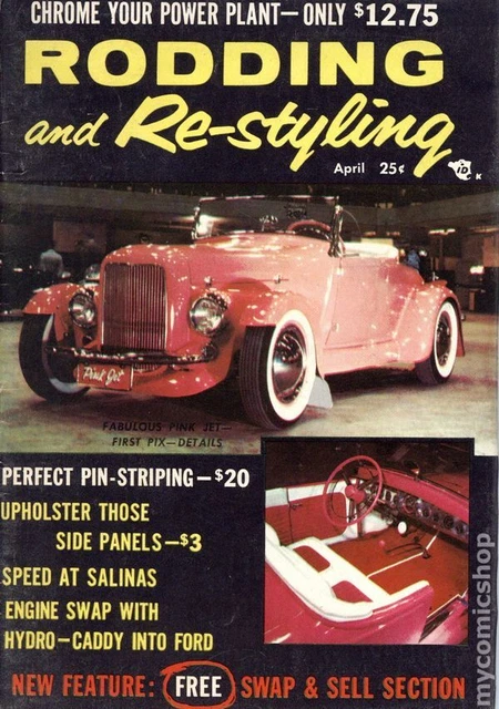 RODDING AND RE-STYLING Hot Rod Magazine Vol. 4 #2 VG 1957 Stock Image ...
