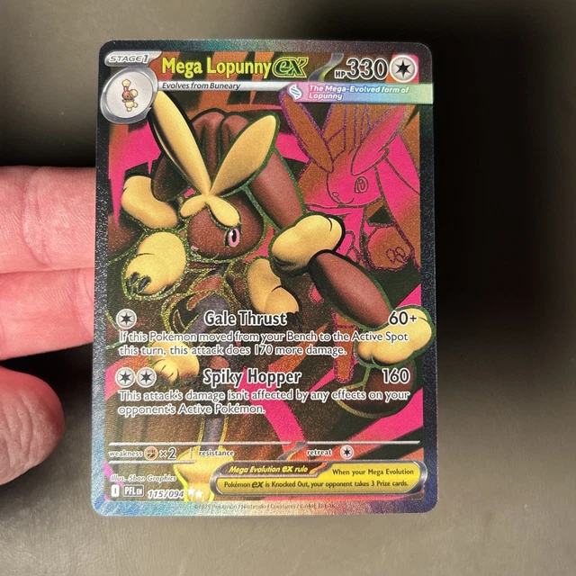 MEGA LOPUNNY EX 115/094 Phantasmal Flames English Pokémon Cards TCG £13 ...