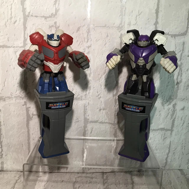 HASBRO TRANSFORMERS BATTLE Masters OPTIMUS PRIME vs MEGATRON Fighting ...