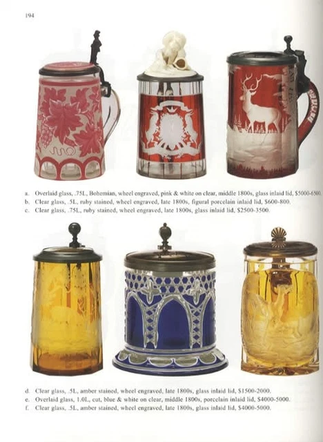 BEER STEIN BOOK A 400 Year History Price Guide V3 German Lidded Pewter ...