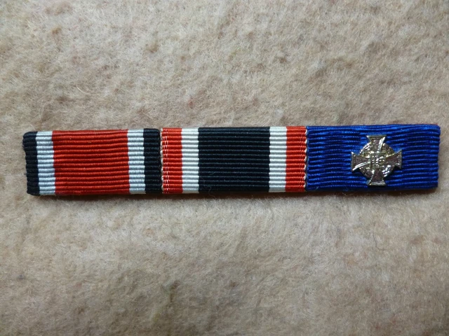 GERMANY - POST WW2 Iron Cross etc. Ribbon Bar of (3) Ribbons with ...