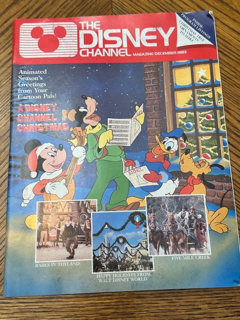 DISNEY CHANNEL CATALOG Annette Funicello Harry Morgan VTG December 1983 ...